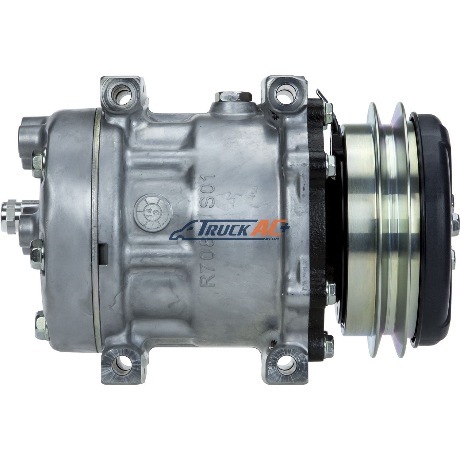 OEM Sanden A/C Compressor - Sanden 7344, Truck Air 03-3531, MEI 57344