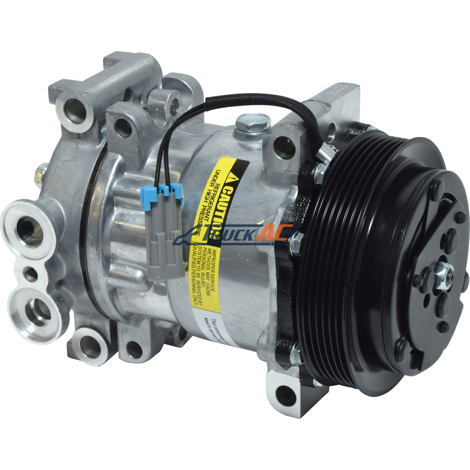 Sanden Style A/C Compressor - Sanden 4440, Truck Air 03-1853S, MEI 54440