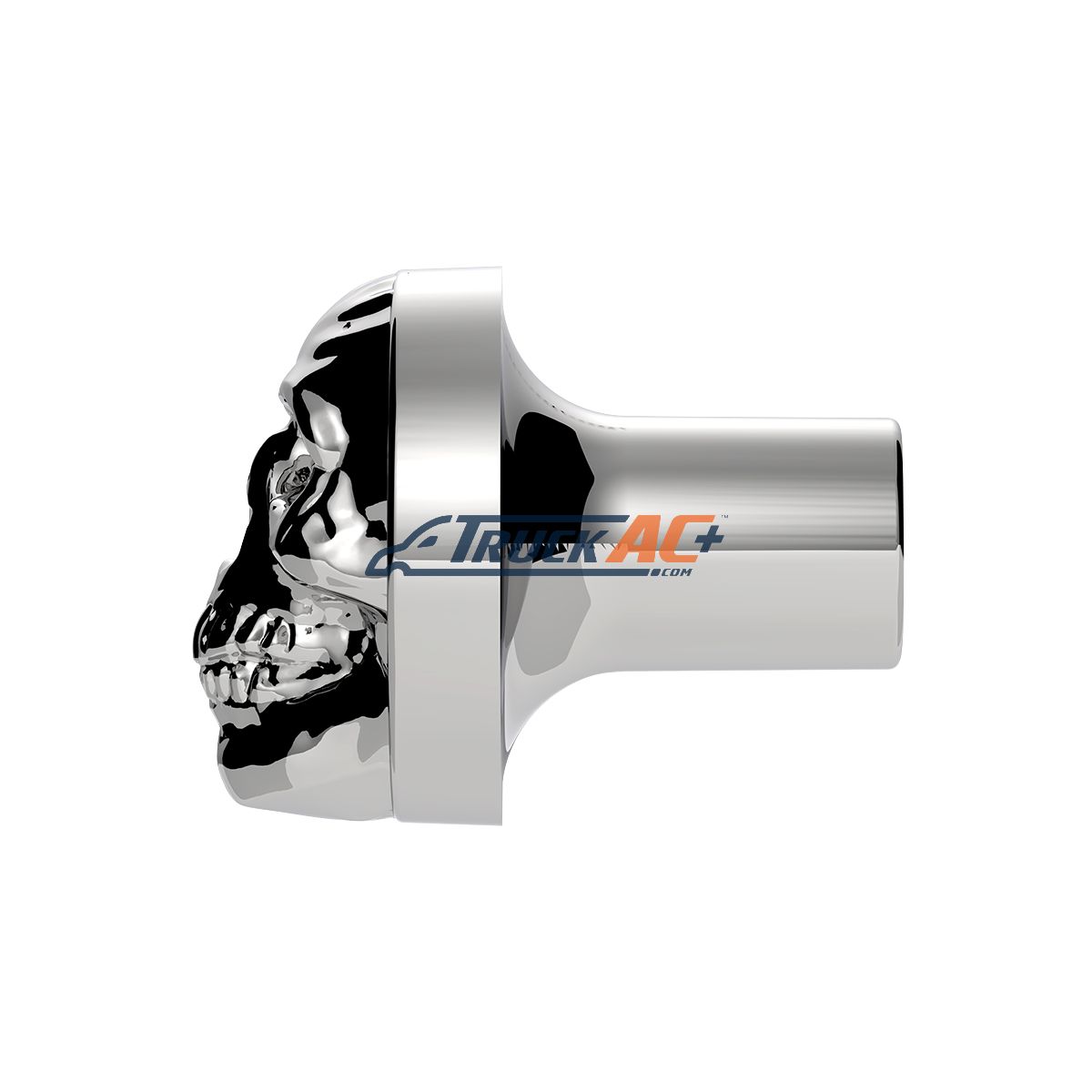 Skull Air Valve Knob - Chrome - United Pacific 23058