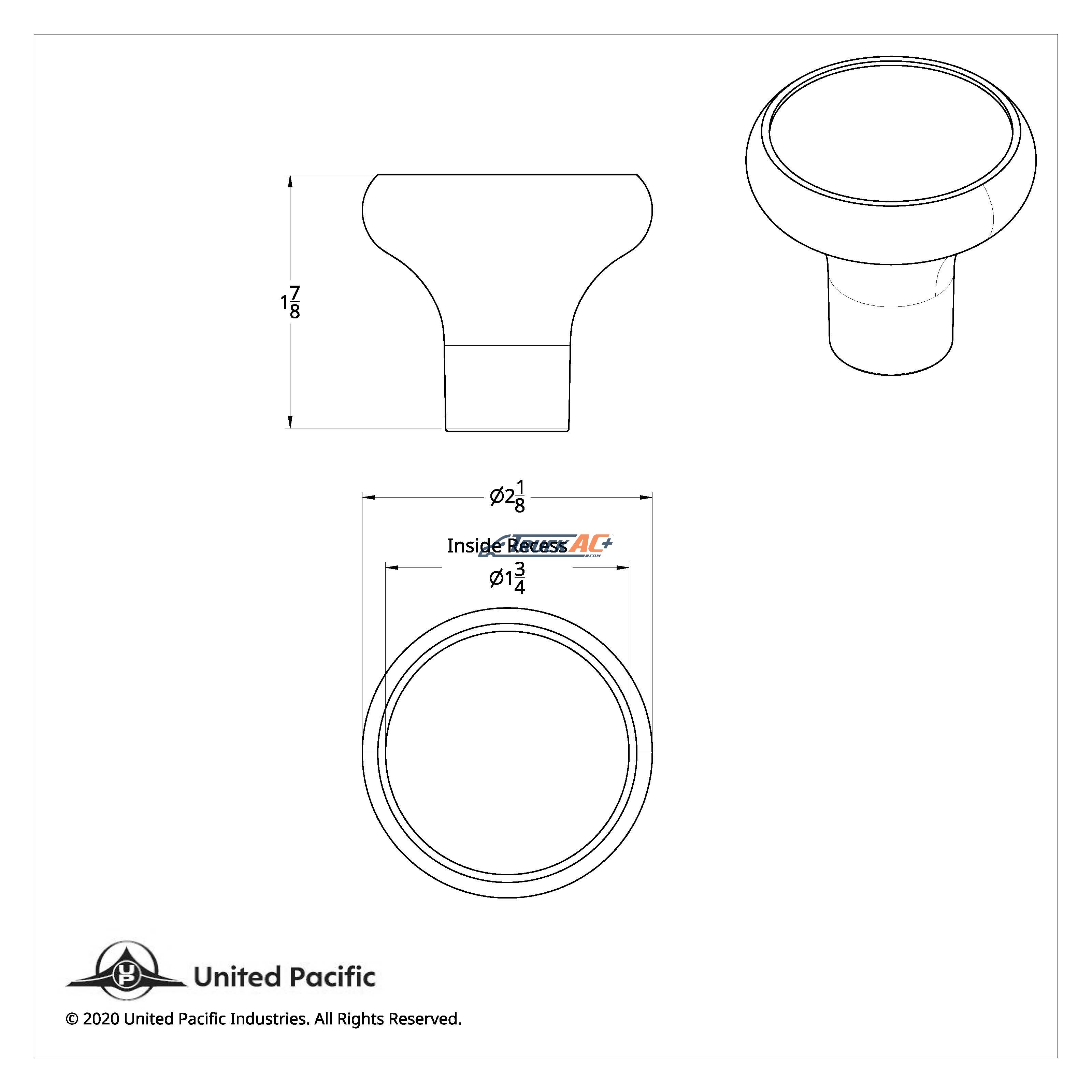 "Tractor" Deluxe Air Valve Knob - Purple Glossy Sticker - United ...