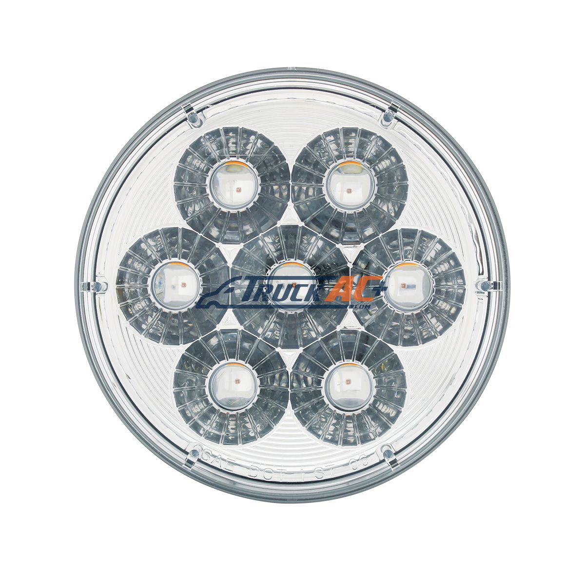 14 LED 4" Round Double Fury Light (Stop, Turn & Tail) - Red & White LED ...