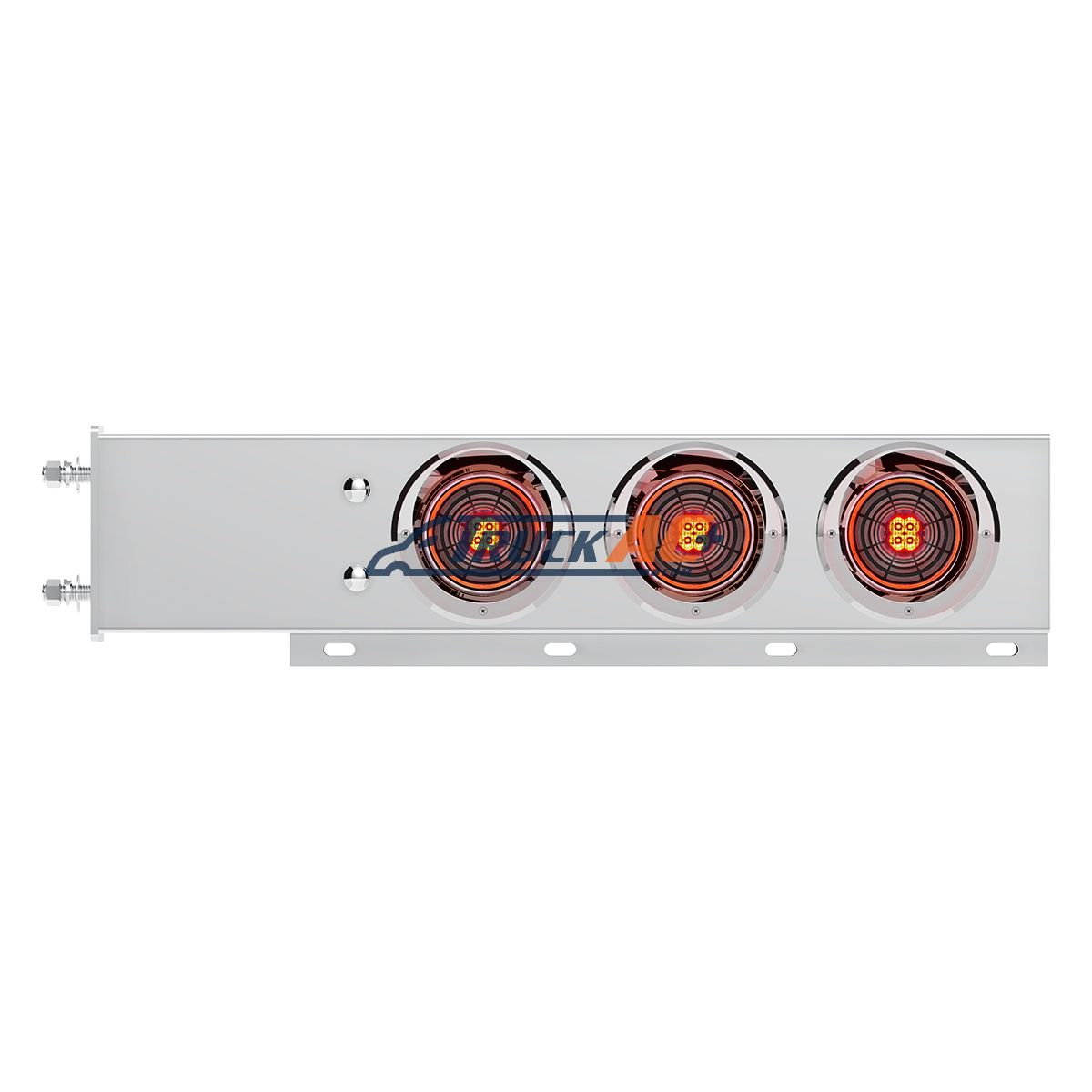 3-3/4" Bolt Pattern SS Spring Loaded Bar With 6X 4" 13 LED Abyss Lights ...