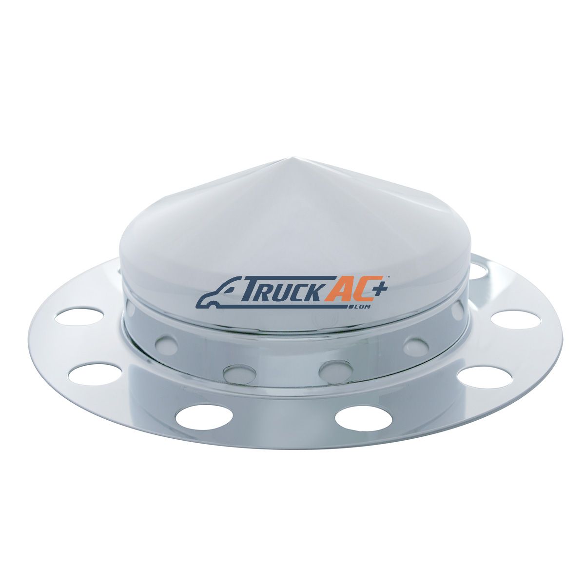 Chrome Pointed Front Axle Cover 3PC Kit For 33mm Nut Cover - Steel ...