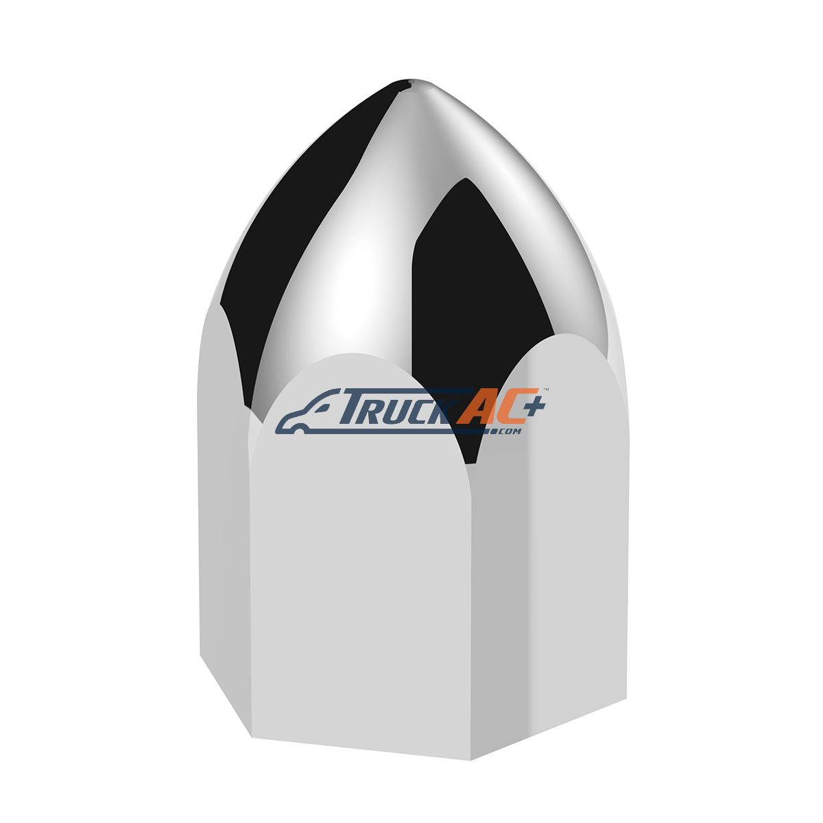 1-1/2" X 2-3/4" Chrome Plastic Bullet Nut Covers - Push-On (20-Pack ...