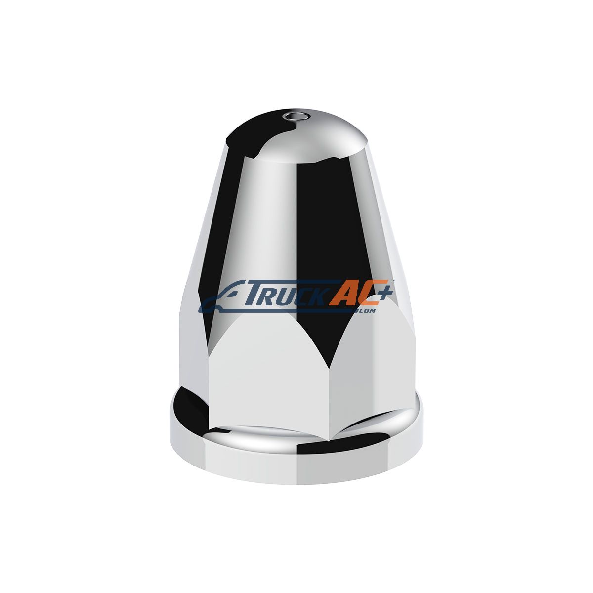 33mm x 2-5/8" Chrome Plastic Bullet Nut Cover With Flange - Push-On ...