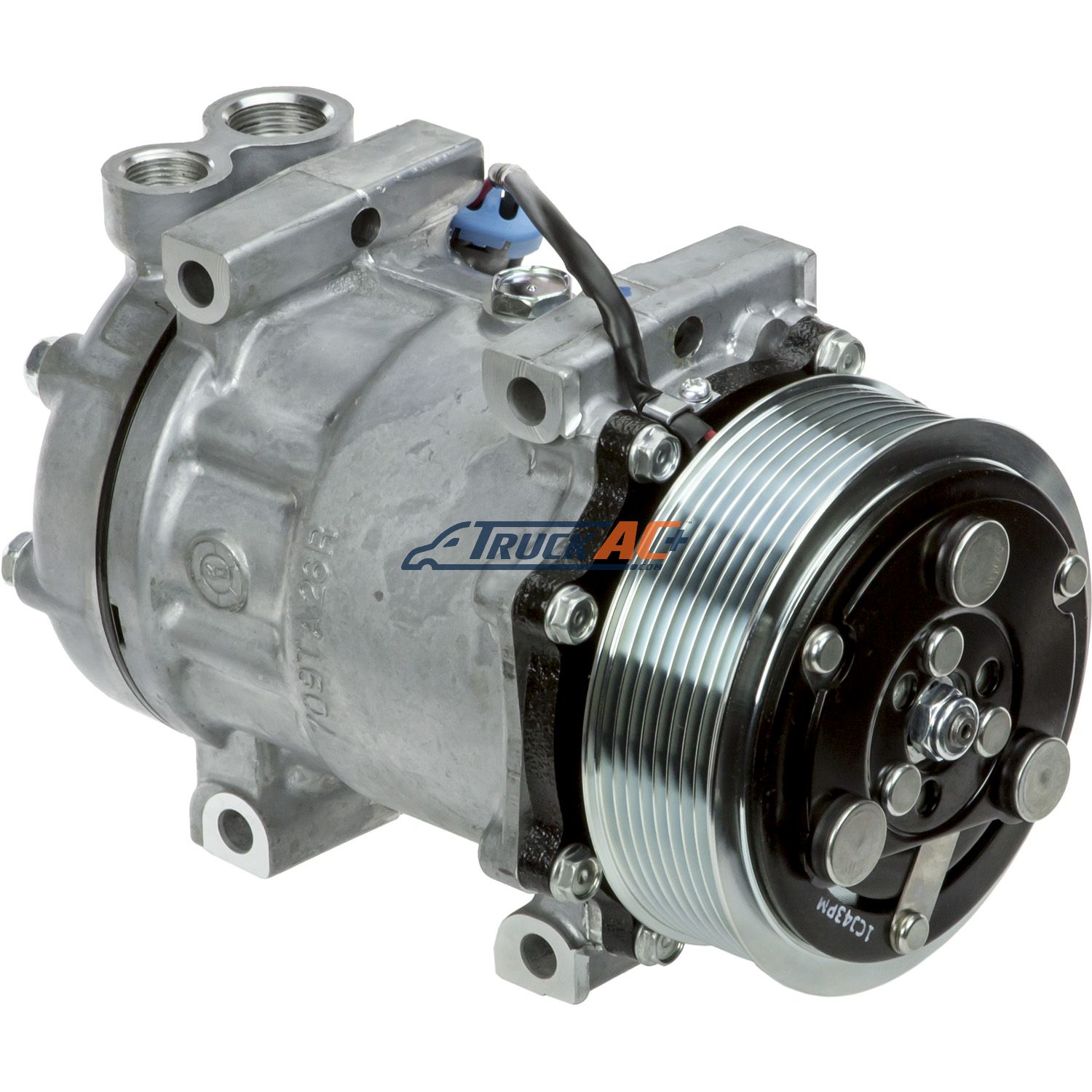 OEM Sanden A/C Compressor - Sanden 4410, Truck Air 03-0434S, MEI 54410
