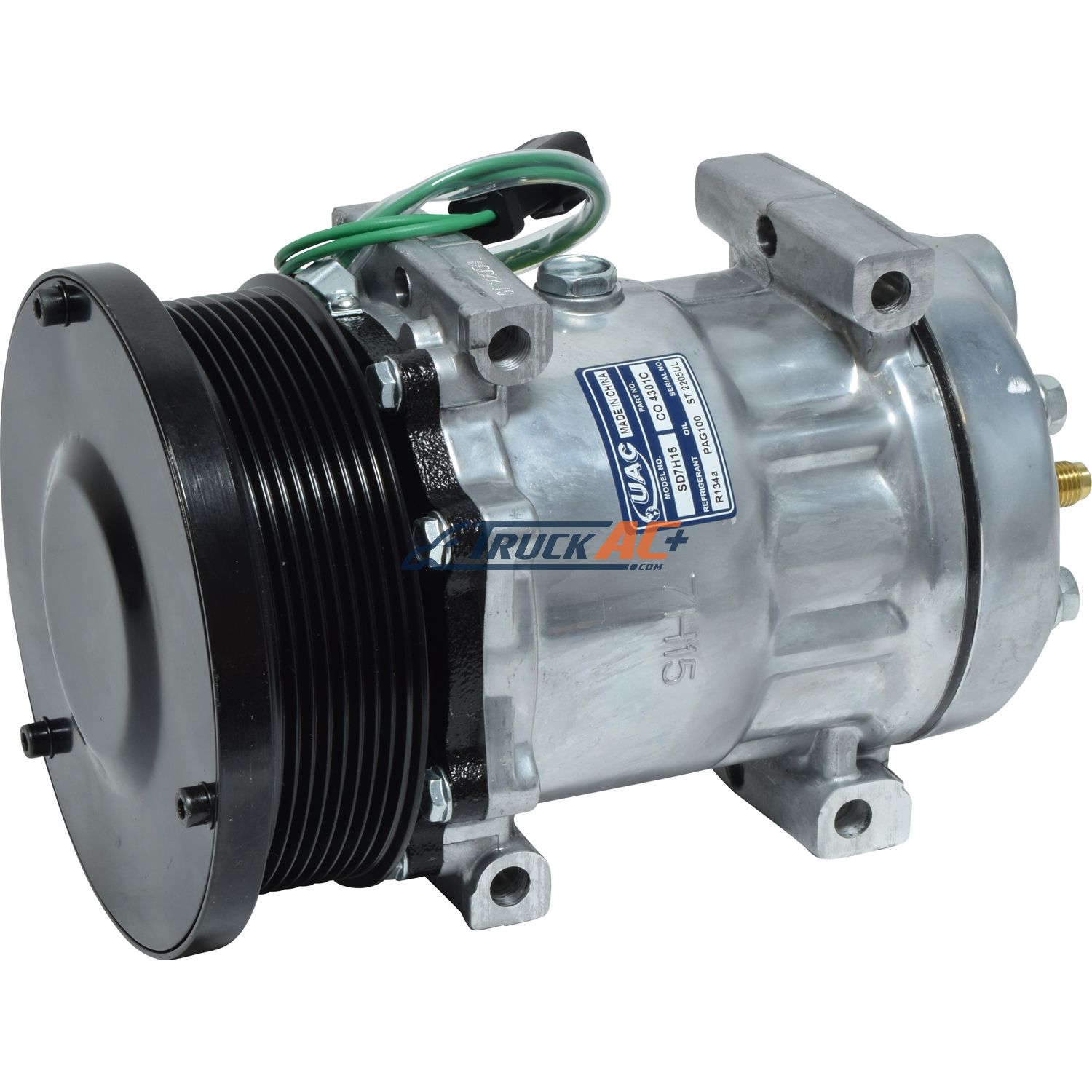 Sanden Style A/C Compressor - Sanden 4301, 4769, Truck Air 03-3738, MEI ...