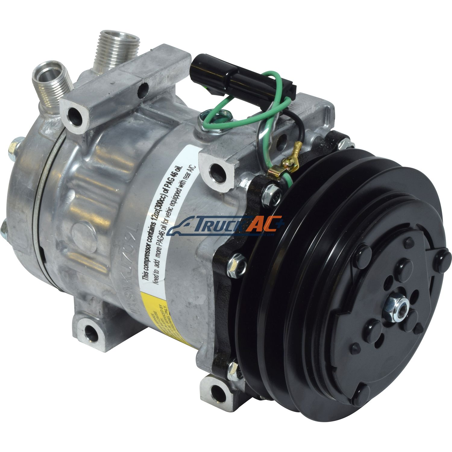 Sanden Style A/C Compressor - Sanden 4325, Truck Air 03-3834, MEI 54325