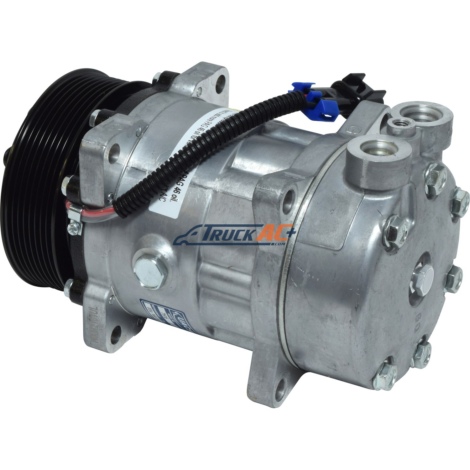 Sanden Style A/C Compressor - Sanden 4705, Truck Air 03-1400, MEI 5361