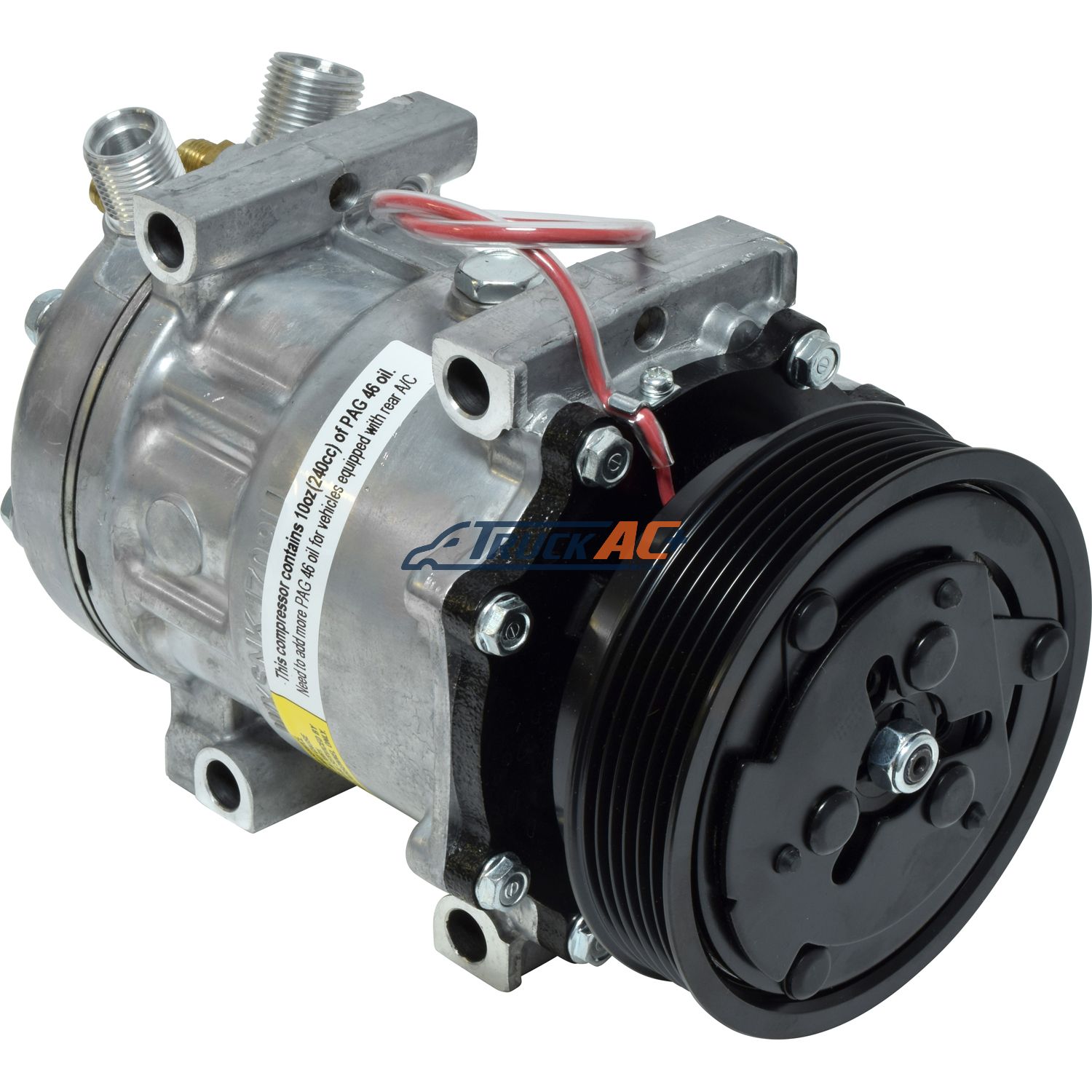 Sanden Style A/C Compressor - Sanden 4628, 8105, Truck Air 03-3414, MEI ...
