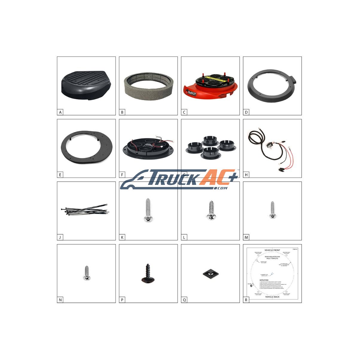 Off-Road Arctic By Red Dot Forklift, Golf Cart, UTV Roof Fan - Red Dot ...