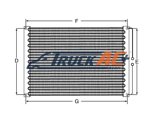OEM Freightliner A/C Condenser - Freightliner 22-62221-000, 22-62339 ...