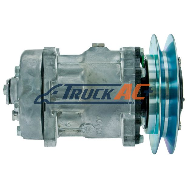 OEM Sanden A/C Compressor - Sanden 4870, Truck Air 03-3714, MEI 5196