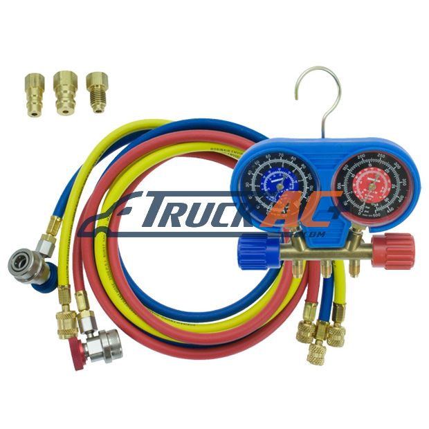R134a Manifold Gauge Set - Truck Air 16-3432A, MEI 8754A